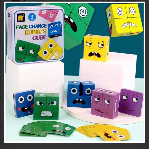 Toys | New Face Change Rubiks Cube Game Smiling Face War Money | Poshmark